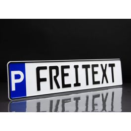 Parkplatzschild individuell gestalten und bestellen | Kennzeichen-Teufel.de